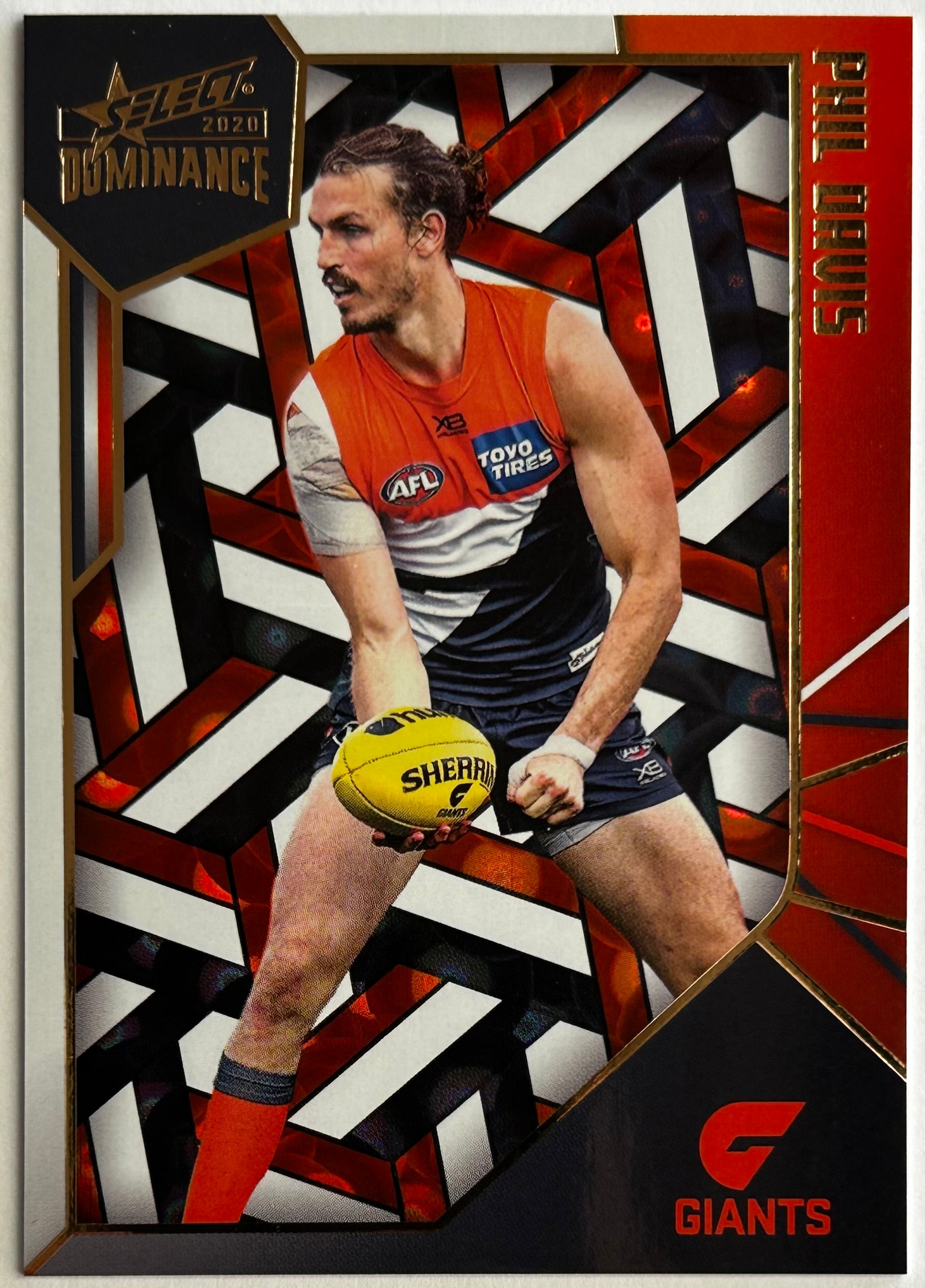 2020 AFL Select Dominance - PHIL DAVIS (GWS GIANTS) Holographic Parall ...
