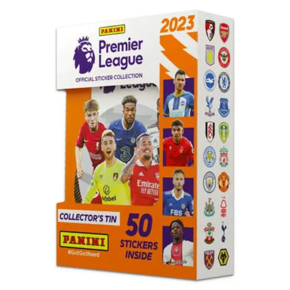 2023 Panini Premier League Sticker Collection - Collector's Tin (inclu ...