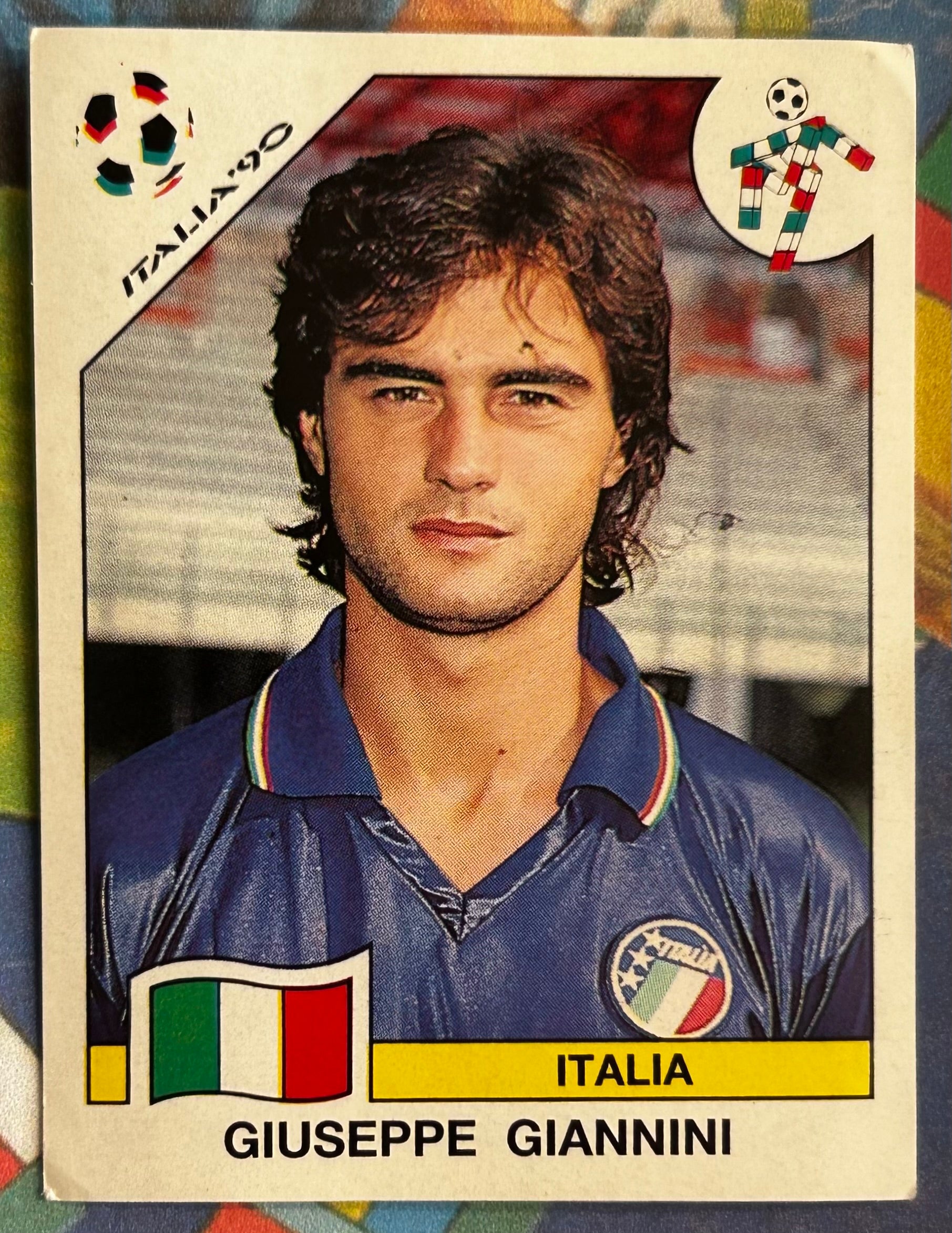Panini FIFA World Cup Italia 90 Sticker - GIUSEPPE GIANNINI (ITALY) #5 ...
