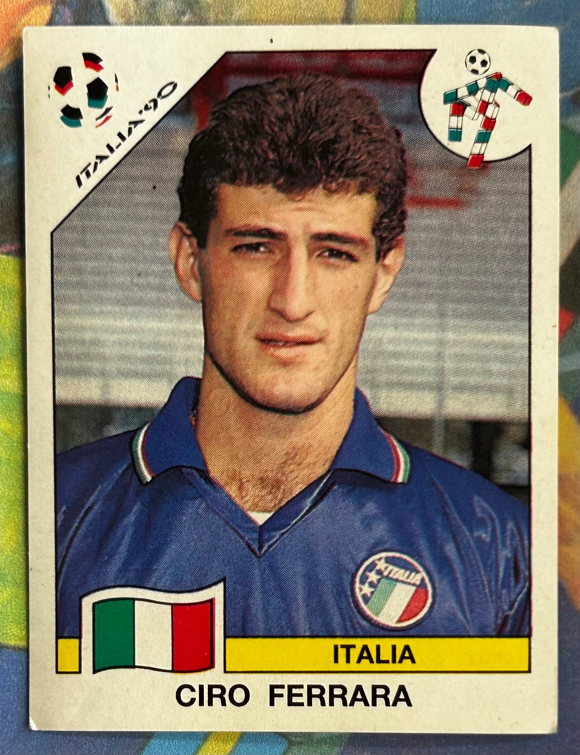 Panini FIFA World Cup Italia 90 Sticker - CIRO FERRARA (ITALY) #45 – JaqJnr