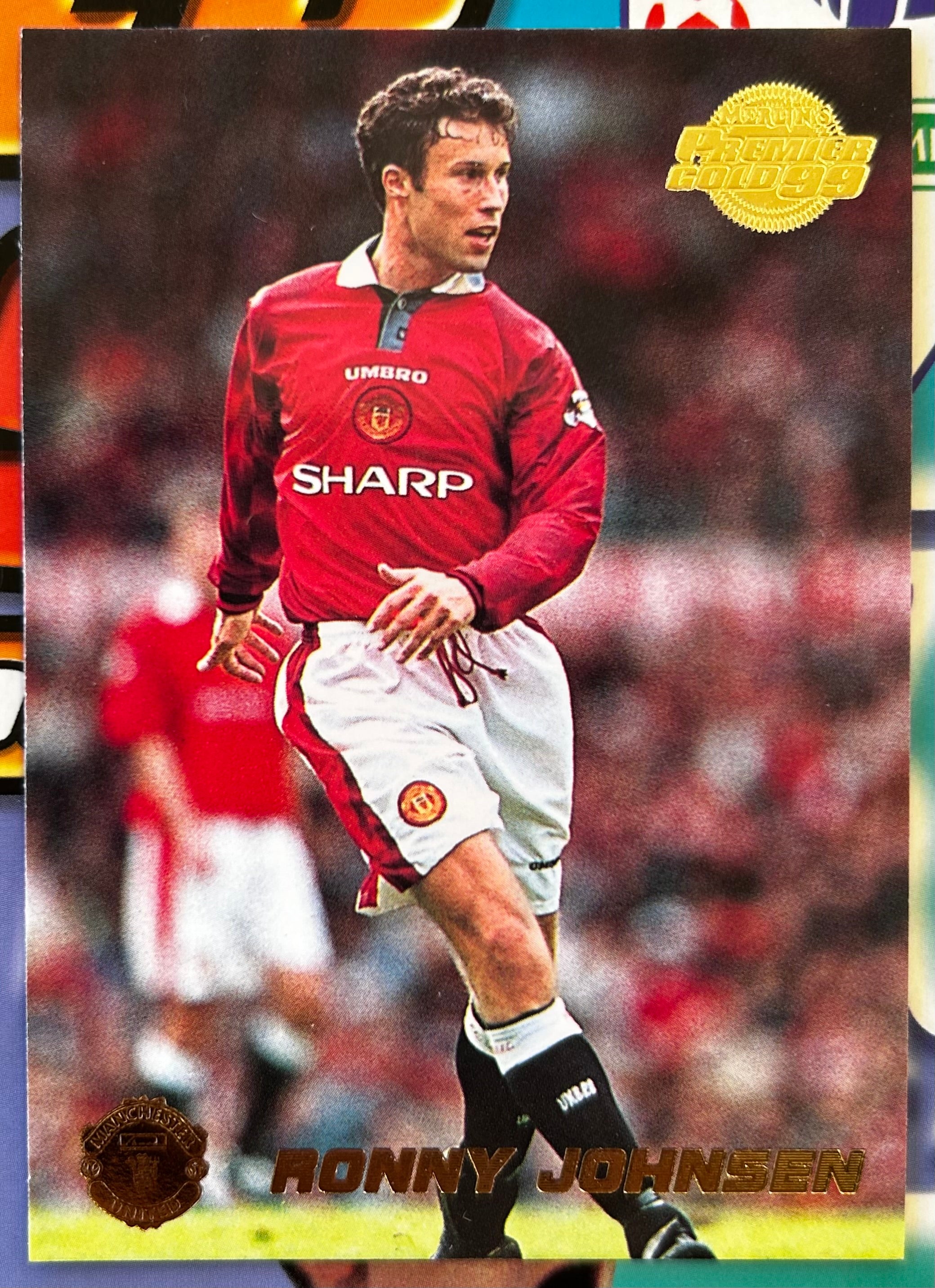 Merlin's Premier Gold 99 Trading Cards - RONNY JOHNSEN (MANCHESTER UNI ...