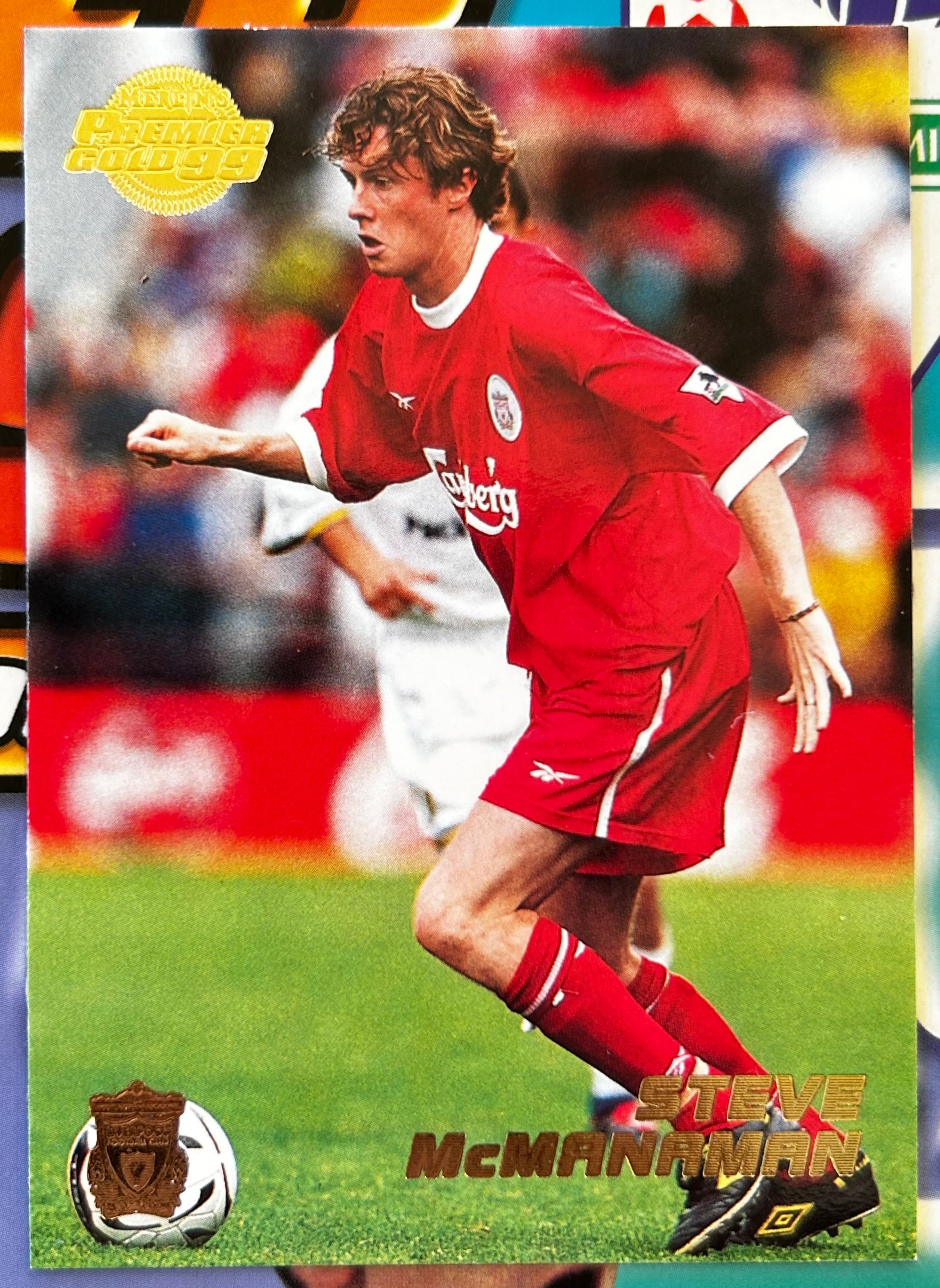 Merlin's Premier Gold 99 Trading Cards - STEVE McMANAMAN (LIVERPOOL ...