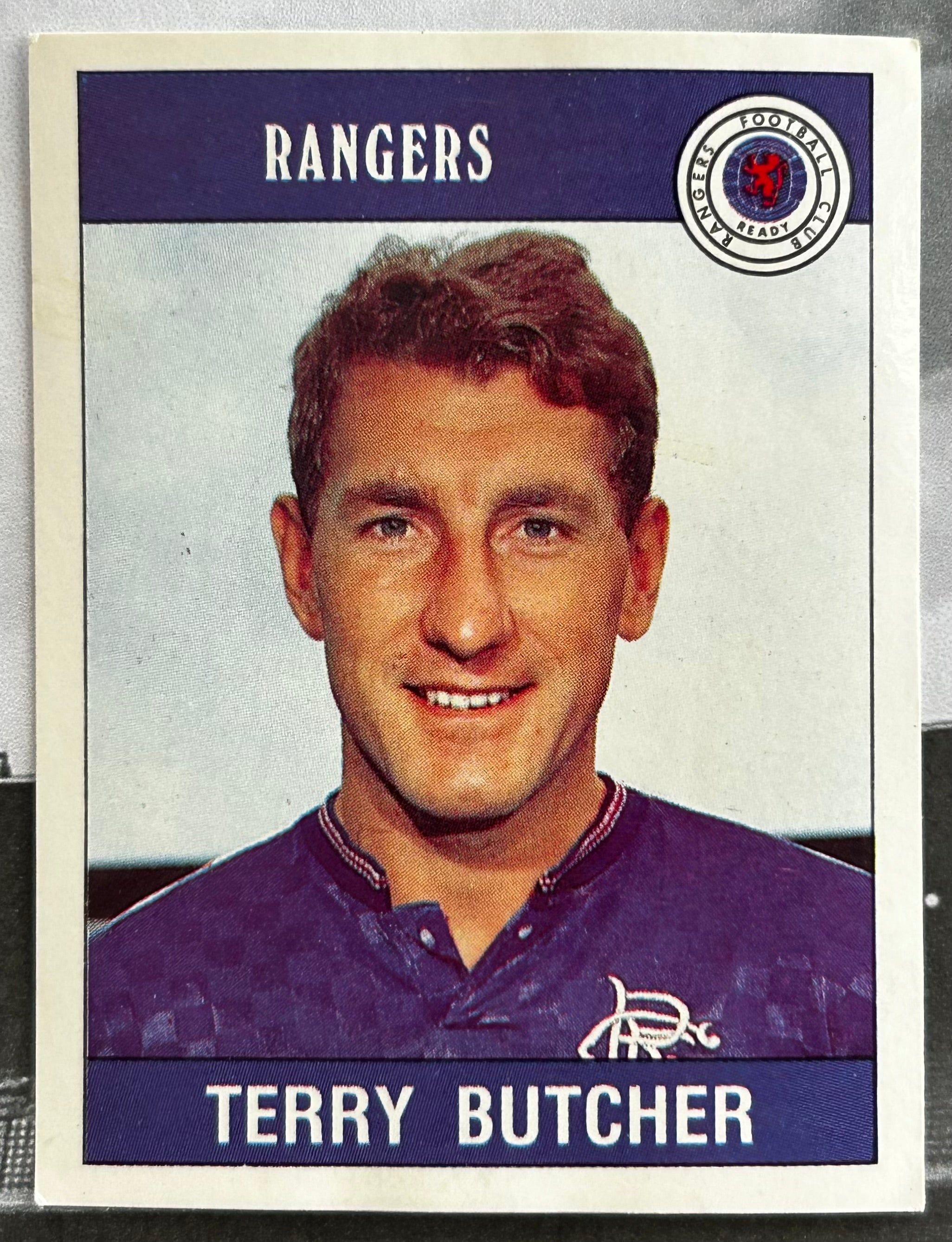 Panini Football 90 Sticker - TERRY BUTCHER (RANGERS) #446 – JaqJnr