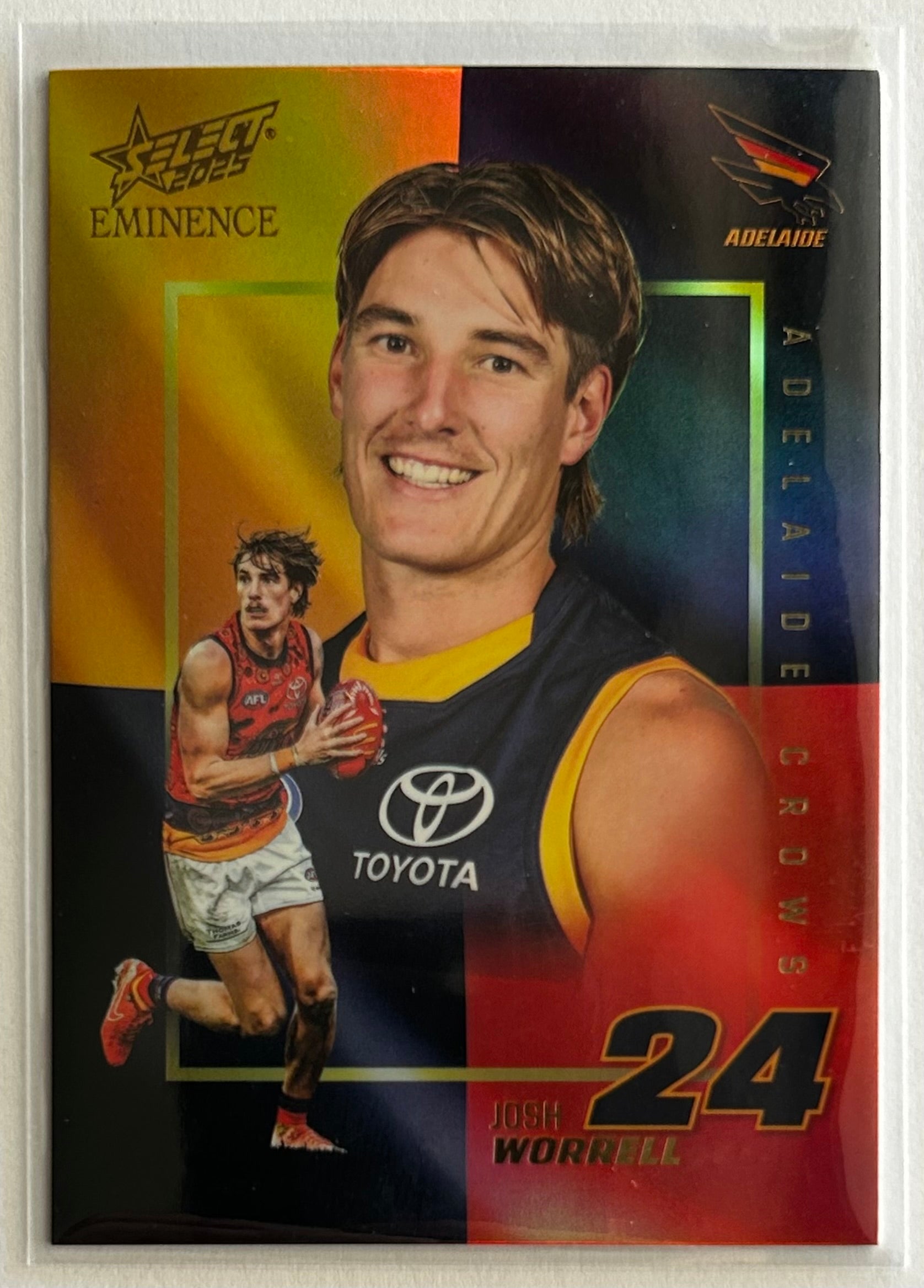 2025 AFL Select Eminence - JOSH WORRELL (ADELAIDE CROWS) Colours /190 ...