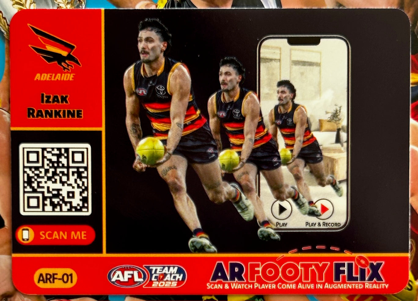 AFL Teamcoach 2025 - IZAK RANKINE (ADELAIDE CROWS) AR Footy Flix ARF-0 – JaqJnr