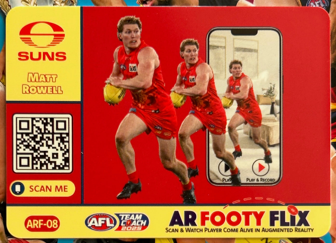 AFL Teamcoach 2025 - MATT ROWELL (GOLD COAST SUNS) AR Footy Flix ARF-0 ...