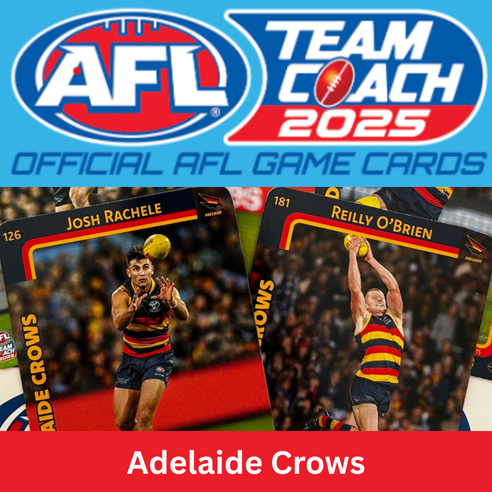 AFL Teamcoach 2025 - ADELAIDE CROWS Common Cards (#01 - #181) BUY 4 GE ...