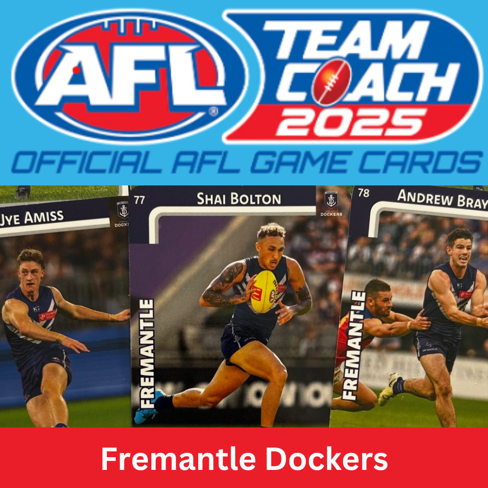 AFL Teamcoach 2025 - FREMANTLE DOCKERS Common Cards (#17 - #186) BUY 4 ...
