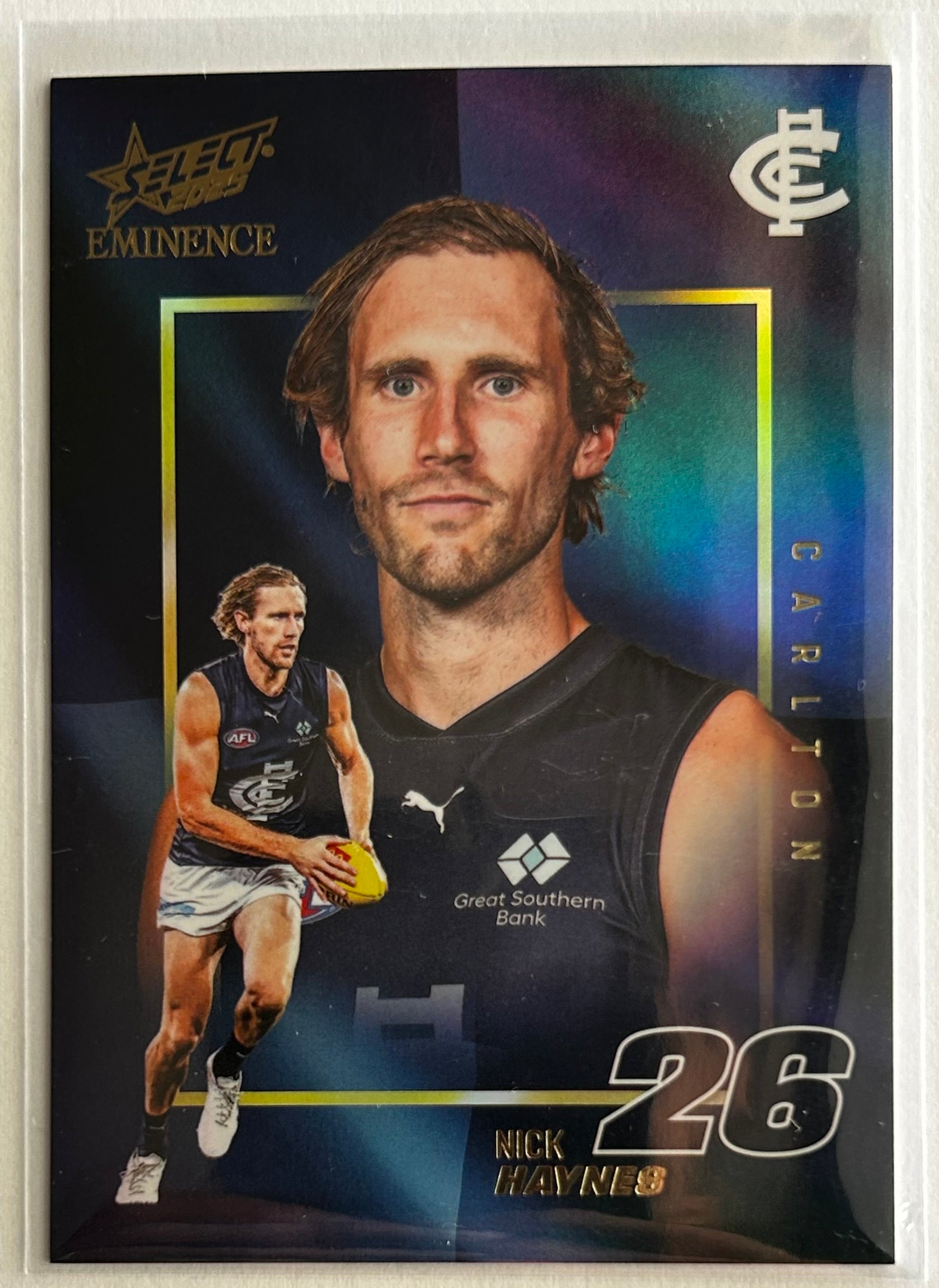 2025 AFL Select Eminence - NICK HAYNES (CARLTON) Colours /190 C28 – JaqJnr