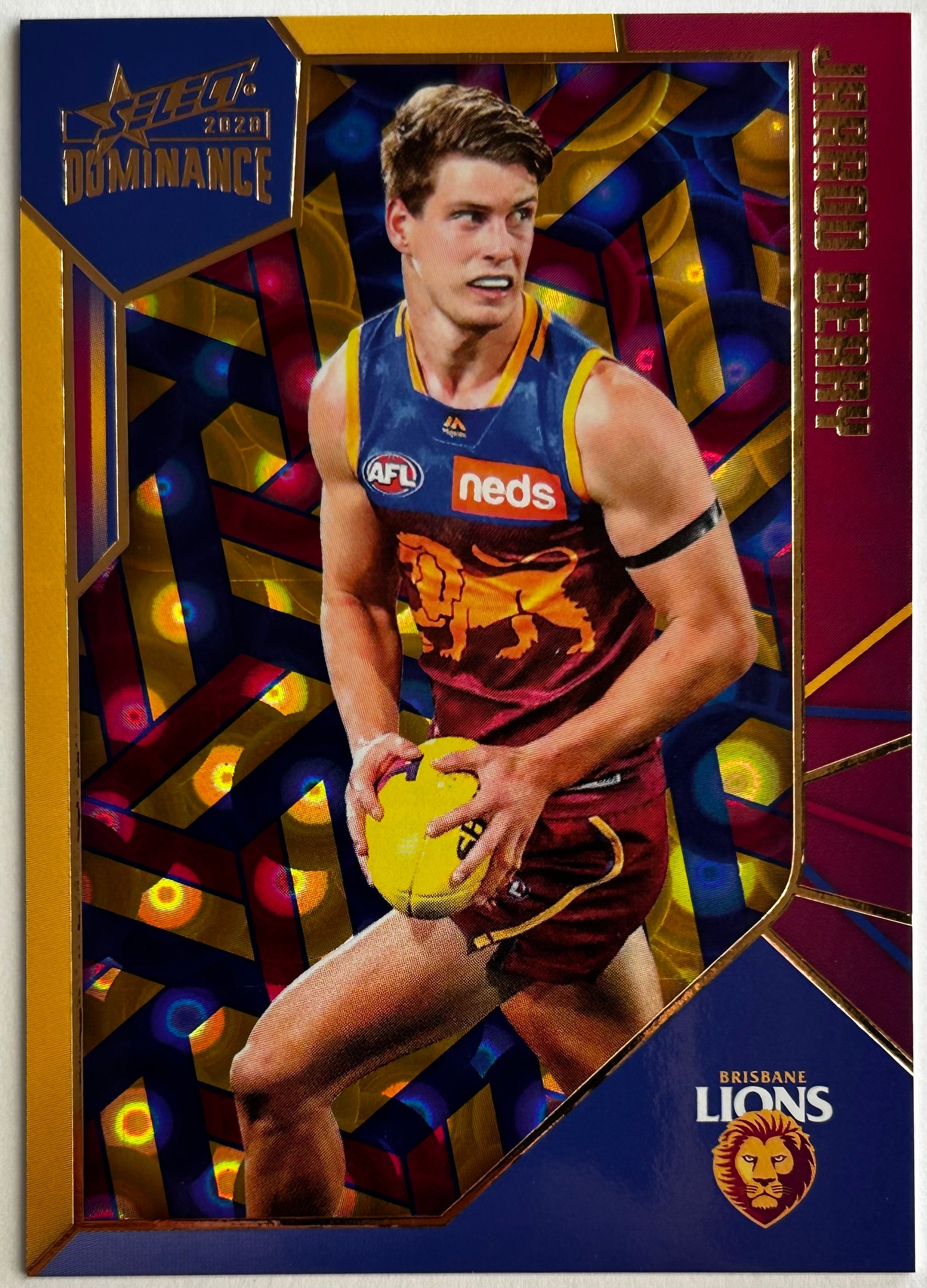 2020 AFL Select Dominance - JARROD BERRY (BRISBANE LIONS) Holographic ...