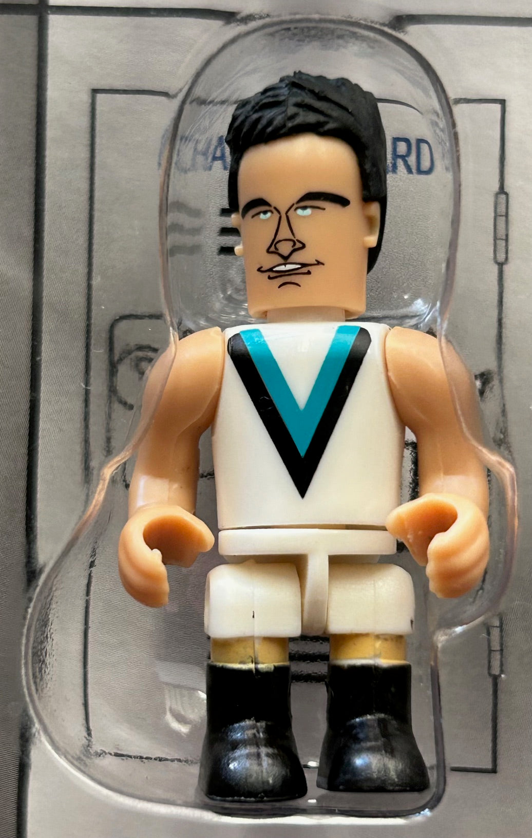 AFL Micro-Figures 2015 Series 1 - CHAD WINGARD (Port Adelaide) Away Gu ...