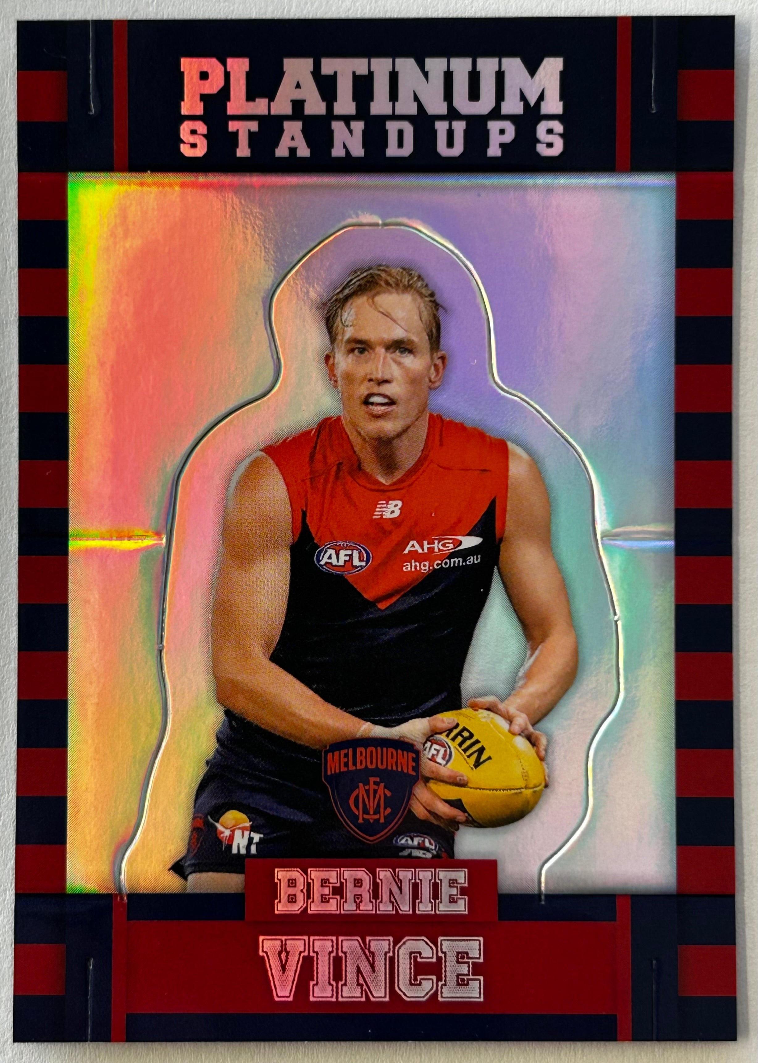 Select AFL Footy Stars 2017 - BERNIE VINCE (MELBOURNE) Platinum Standu ...