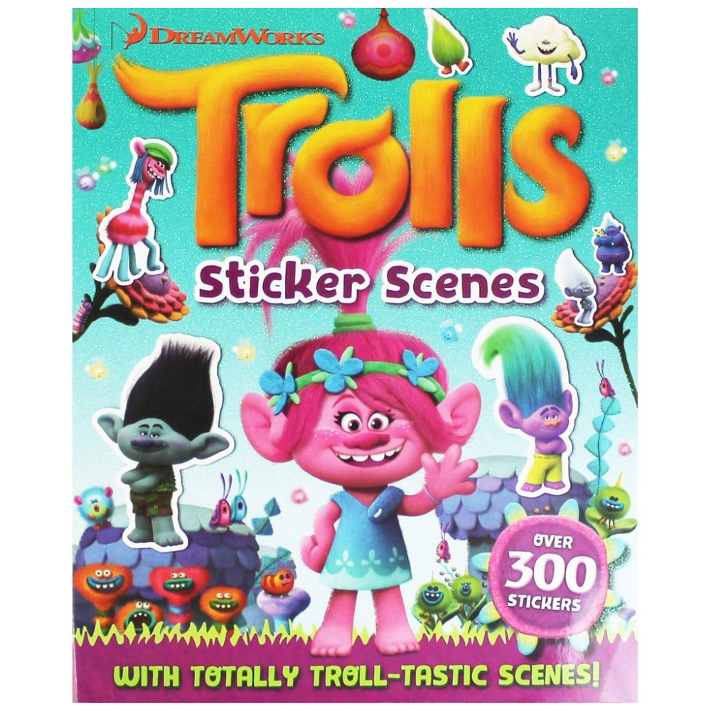Dreamworks Trolls STICKER SCENES Activity Book (2016 Release) – JaqJnr