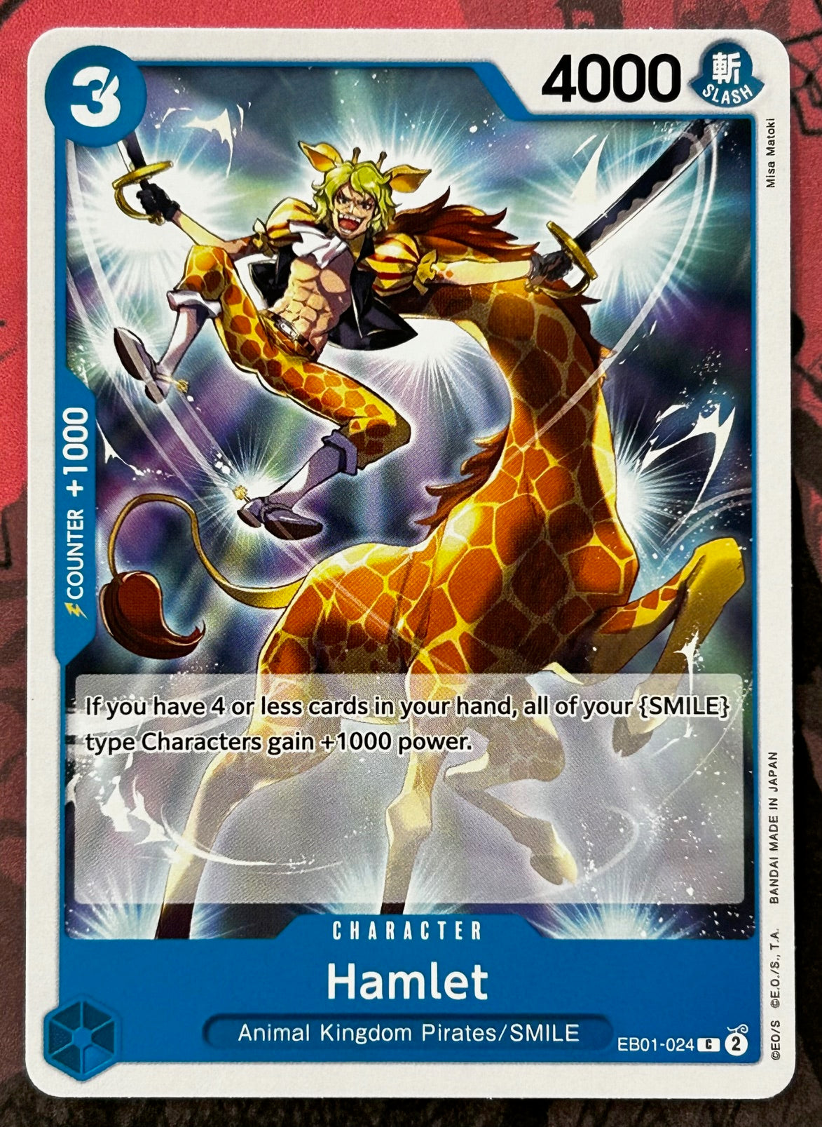 EB01-024 HAMLET One Piece Character Card (Blue) English – JaqJnr