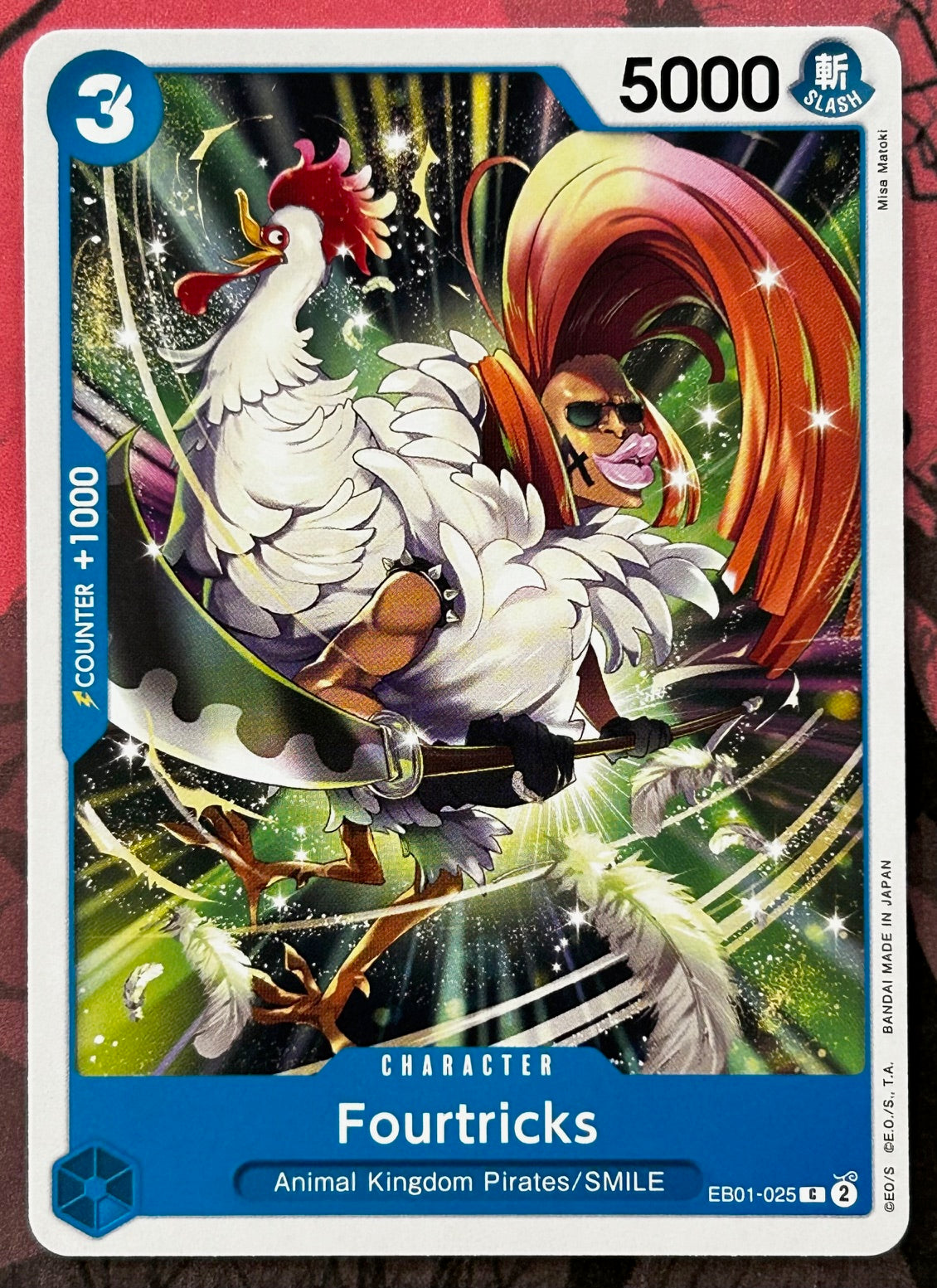 EB01-025 FOURTRICKS One Piece Character Card (Blue) English – JaqJnr