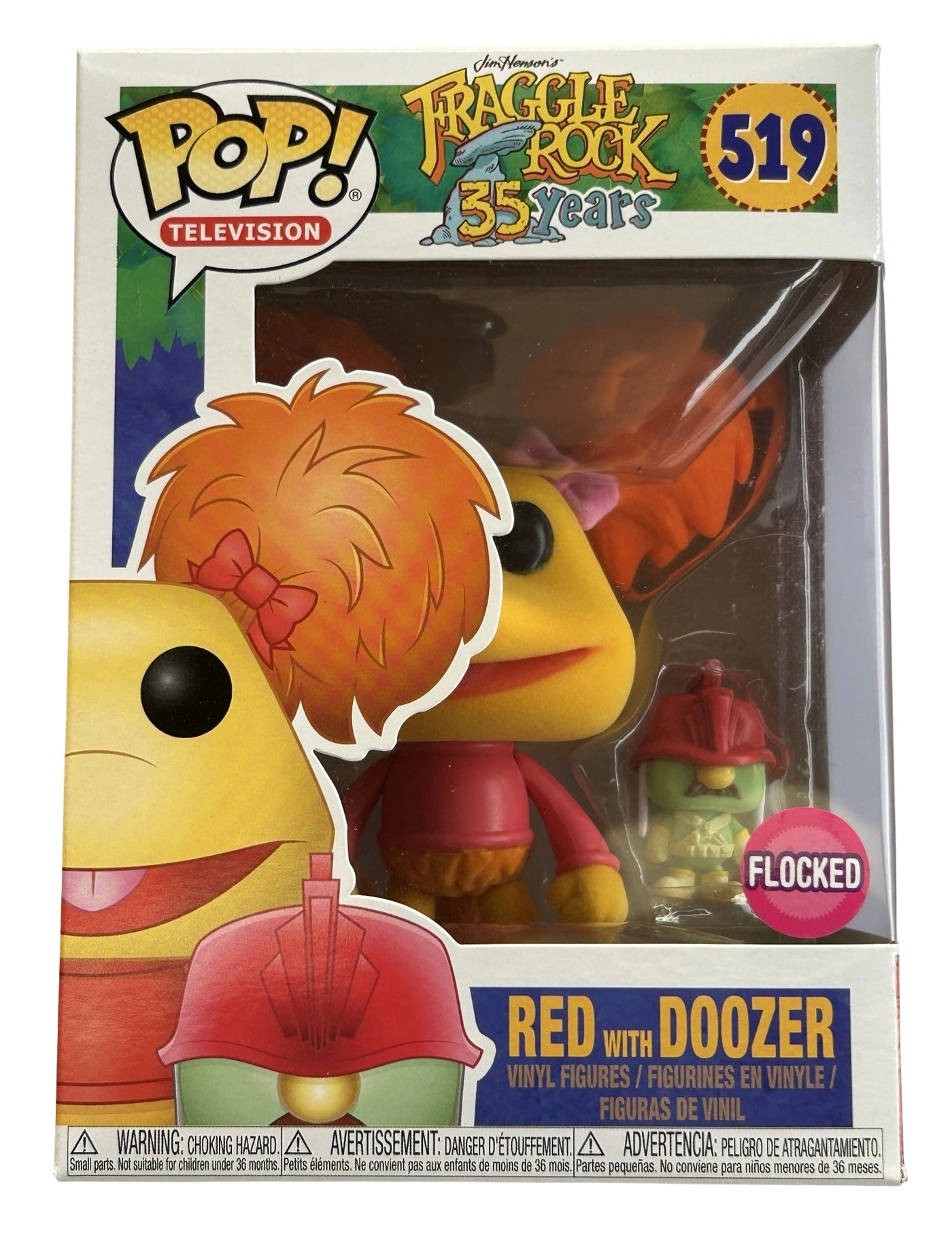 Funko Pop! Vinyl Fraggle Rock 35 Years - FLOCKED RED WITH DOOZER #519 ...