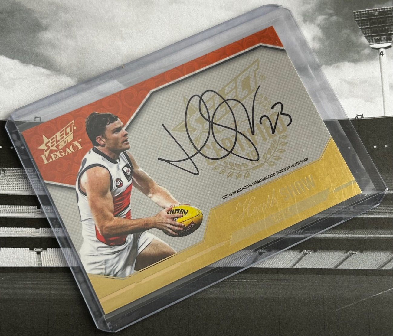 Select AFL 2018 Legacy - HEATH SHAW (GWS GIANTS) Certified Signature C ...