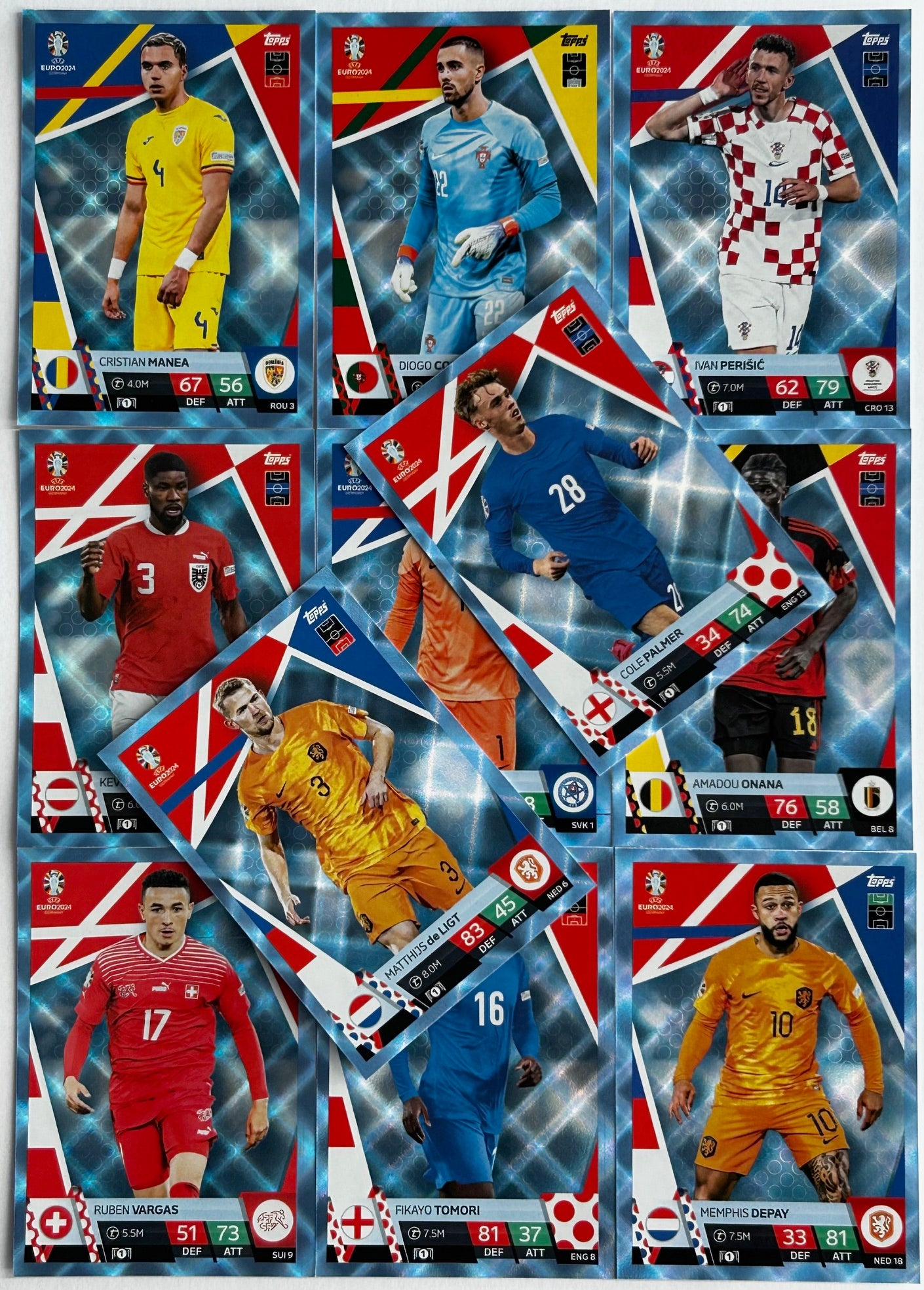 Topps Match Attax UEFA EURO 2024 - Single CRYSTAL PARALLEL Cards (All ...