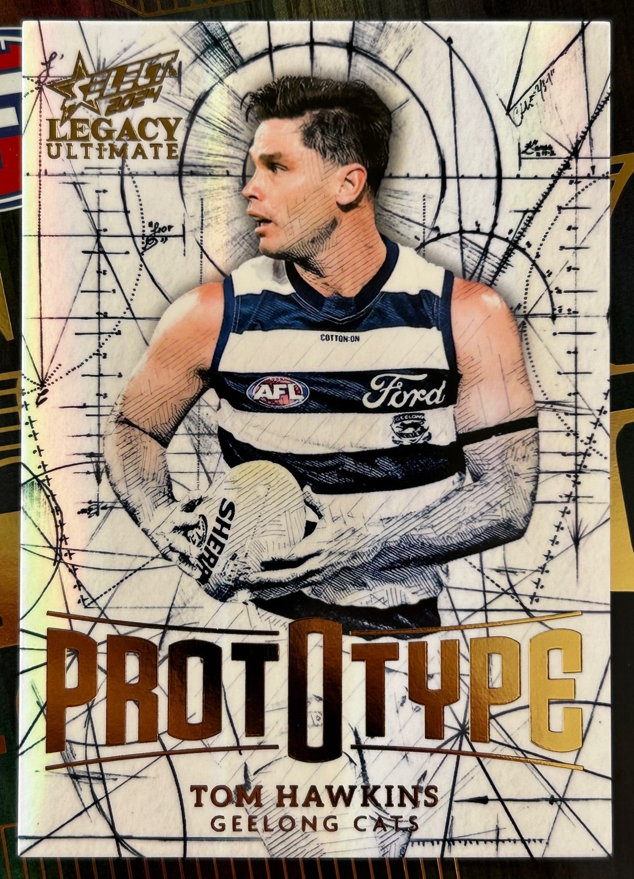 Select AFL Legacy 2024 - TOM HAWKINS (GEELONG CATS) Prototype P53 /60 ...