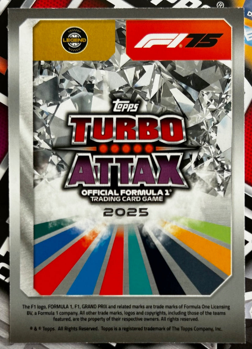 Topps F1 Turbo Attax 2025 - MICHAEL SCHUMACHER (LEGEND) Ruby Limited E ...
