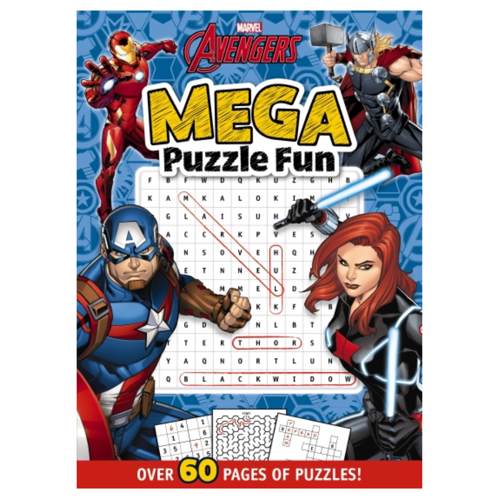 Marvel Avengers Assemble MEGA PUZZLE FUN Activity Book (2020 Release ...