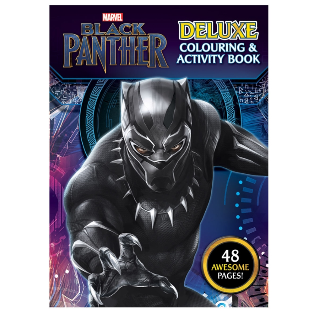 Marvel Black Panther Deluxe Colouring & Activity Book (2018 Release ...