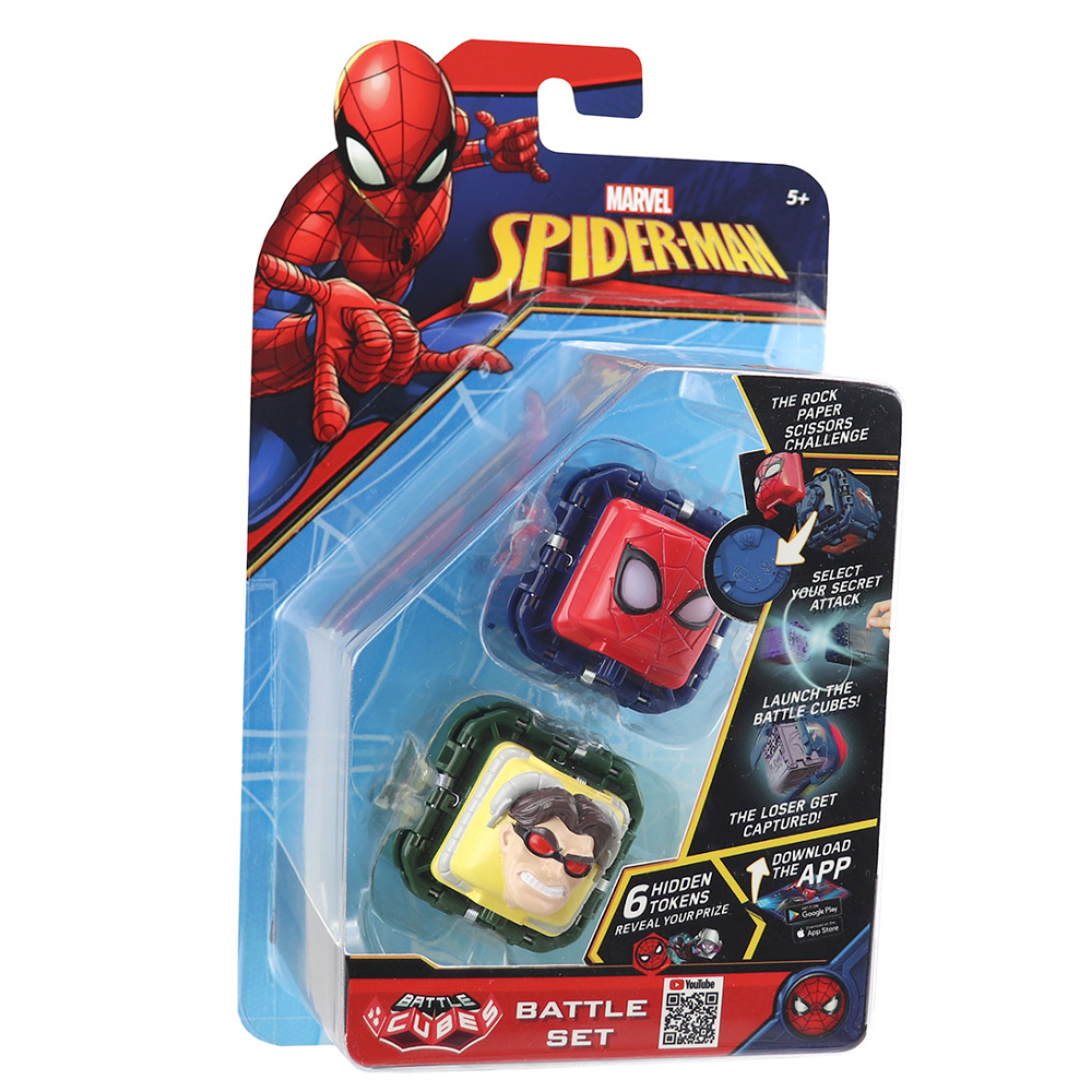 Marvel Spider-Man Battle Cubes - DR OCTOPUS vs. GLOW SPIDER-MAN Battle ...