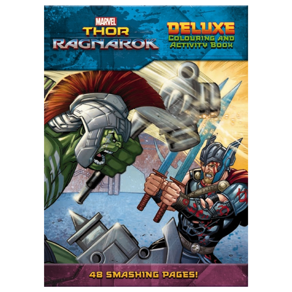 Marvel Thor Ragnarok Deluxe Colouring & Activity Book (2017 Release ...