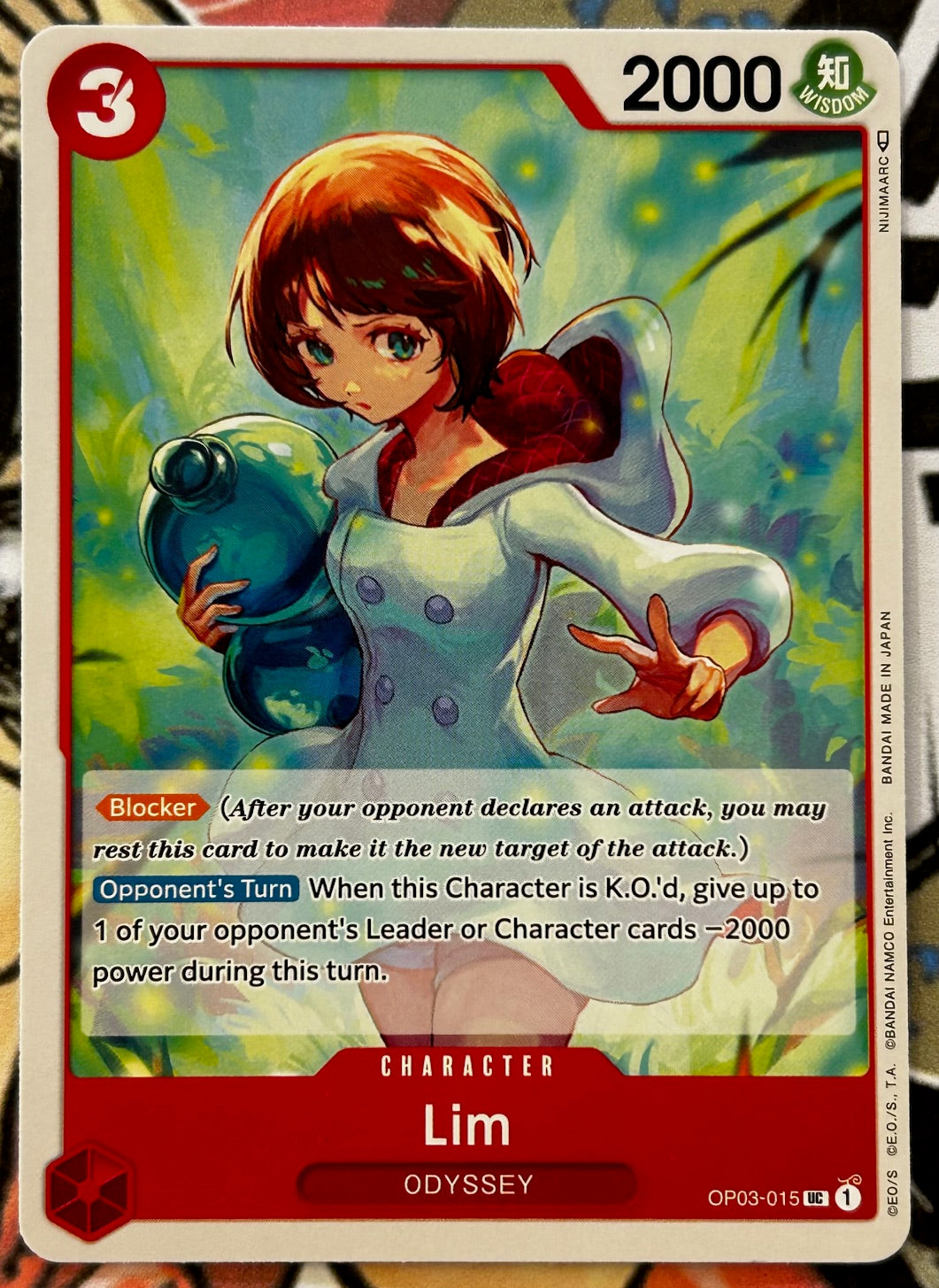 OP03-015 LIM One Piece Character Card (Red) English – JaqJnr