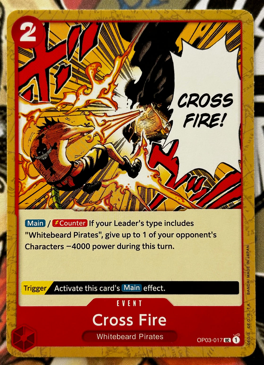 OP03-017 CROSS FIRE One Piece Event Card (Red) English – JaqJnr