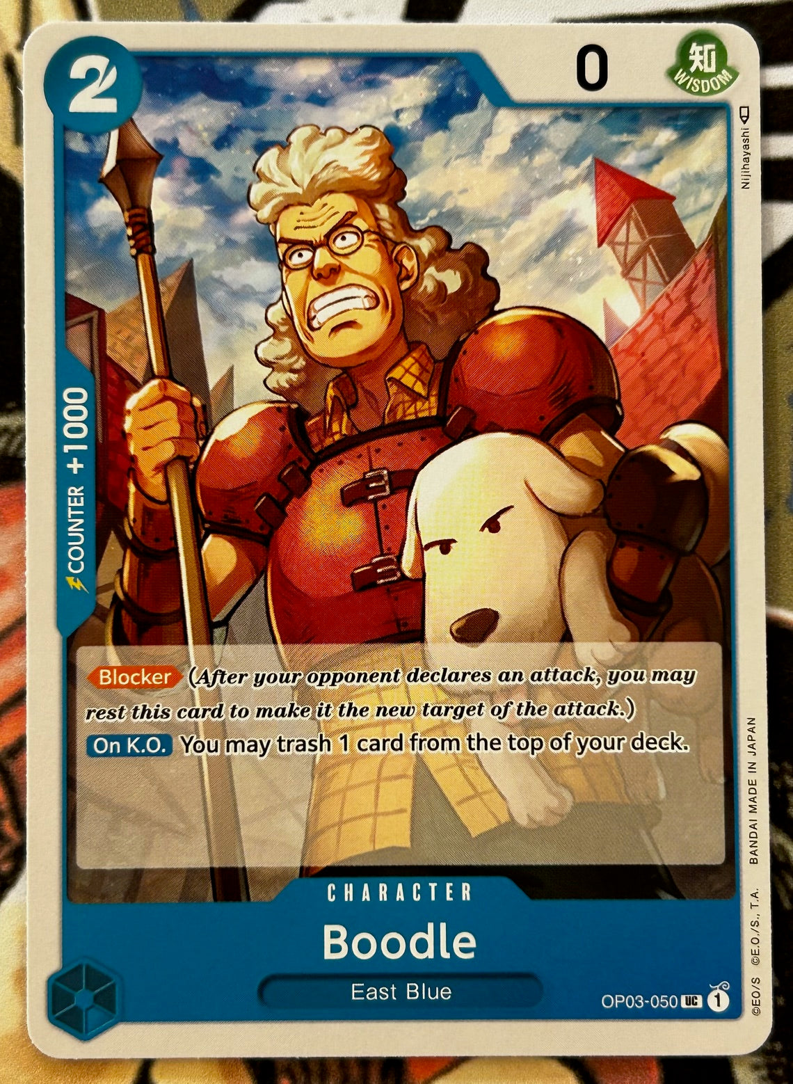 OP03-050 BOODLE One Piece Character Card (Blue) English – JaqJnr