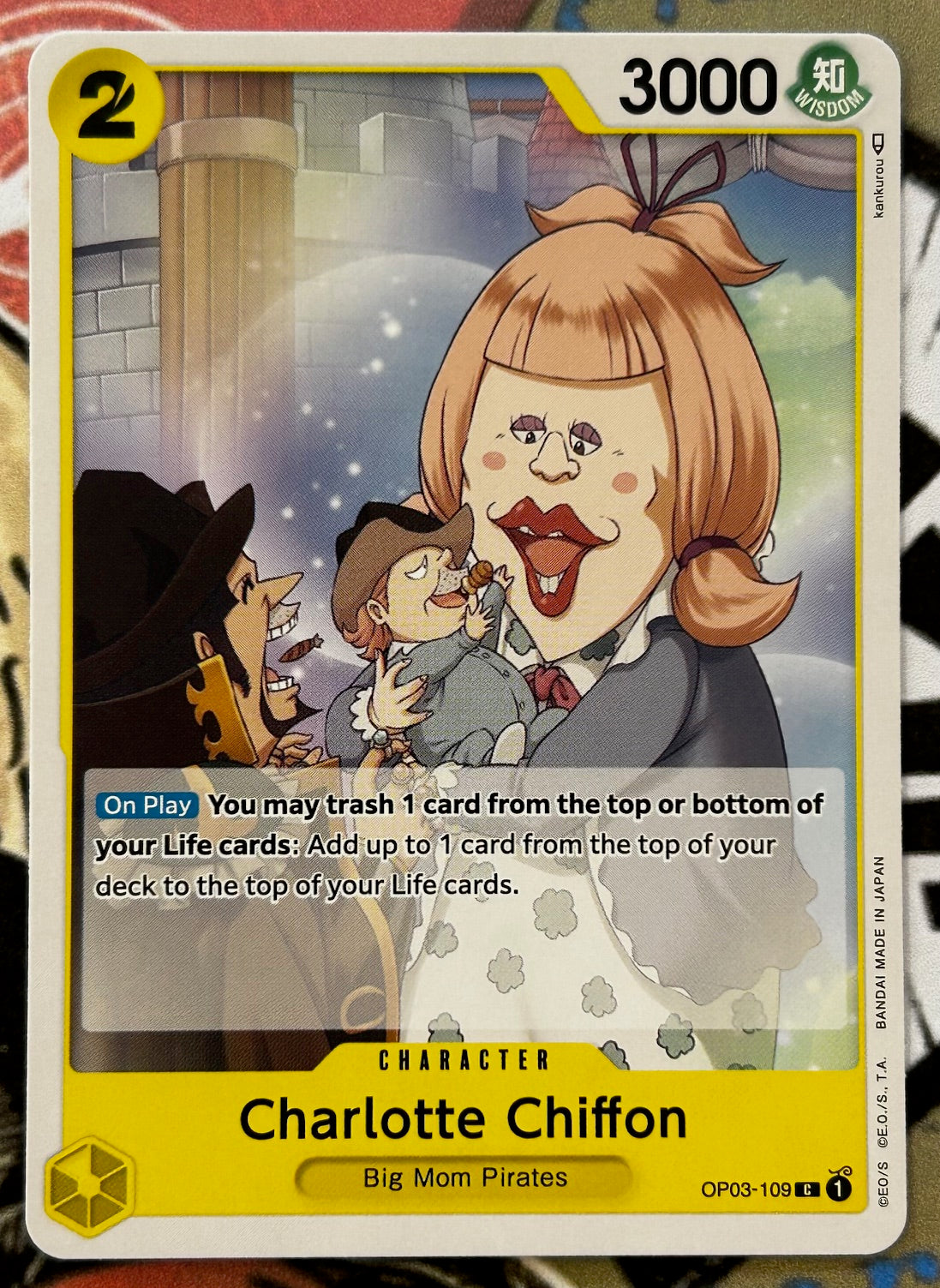 OP03-109 CHARLOTTE CHIFFON One Piece Character Card (Yellow) English ...