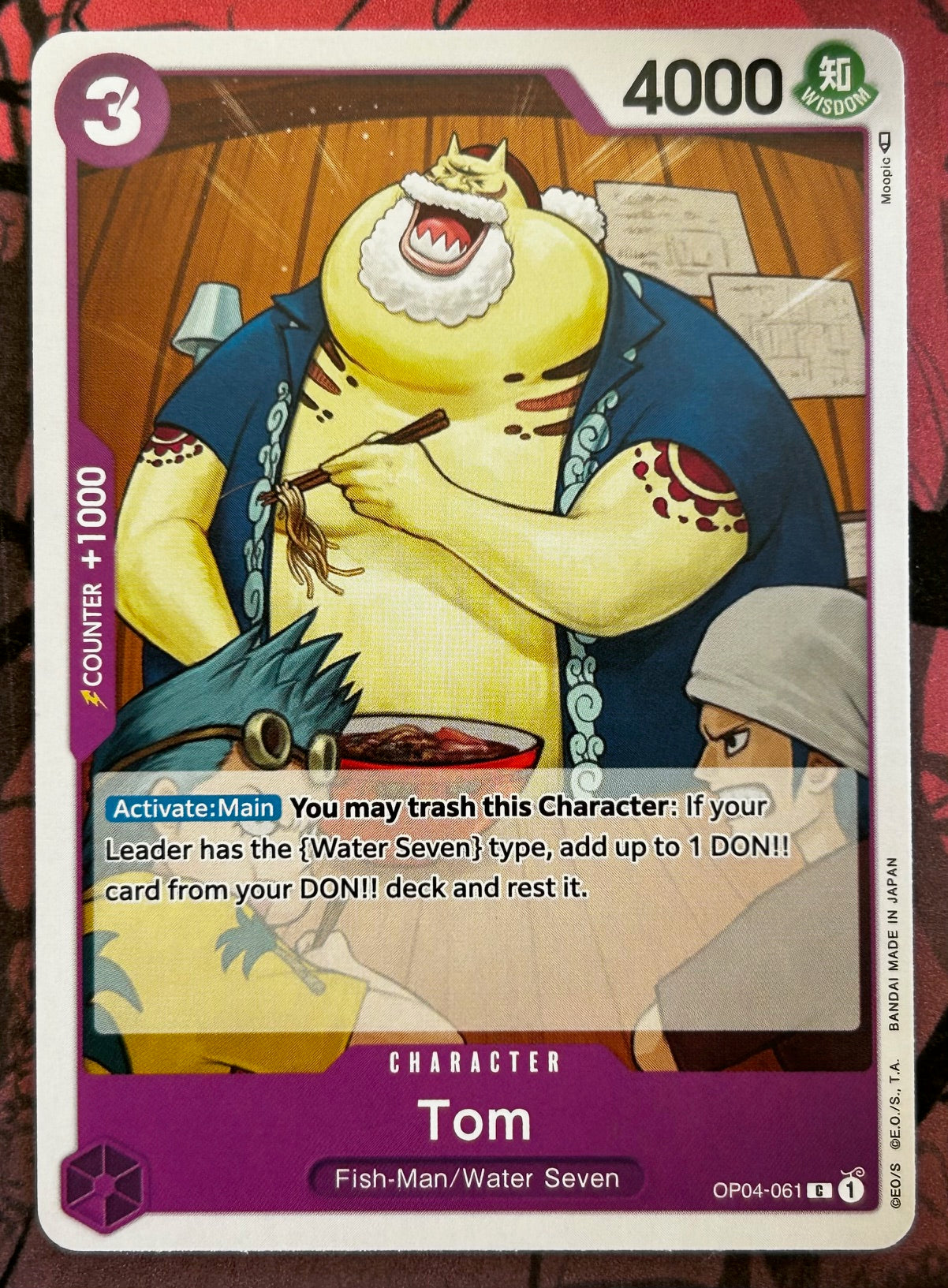 OP04-061 TOM One Piece Character Card (Purple) English – JaqJnr