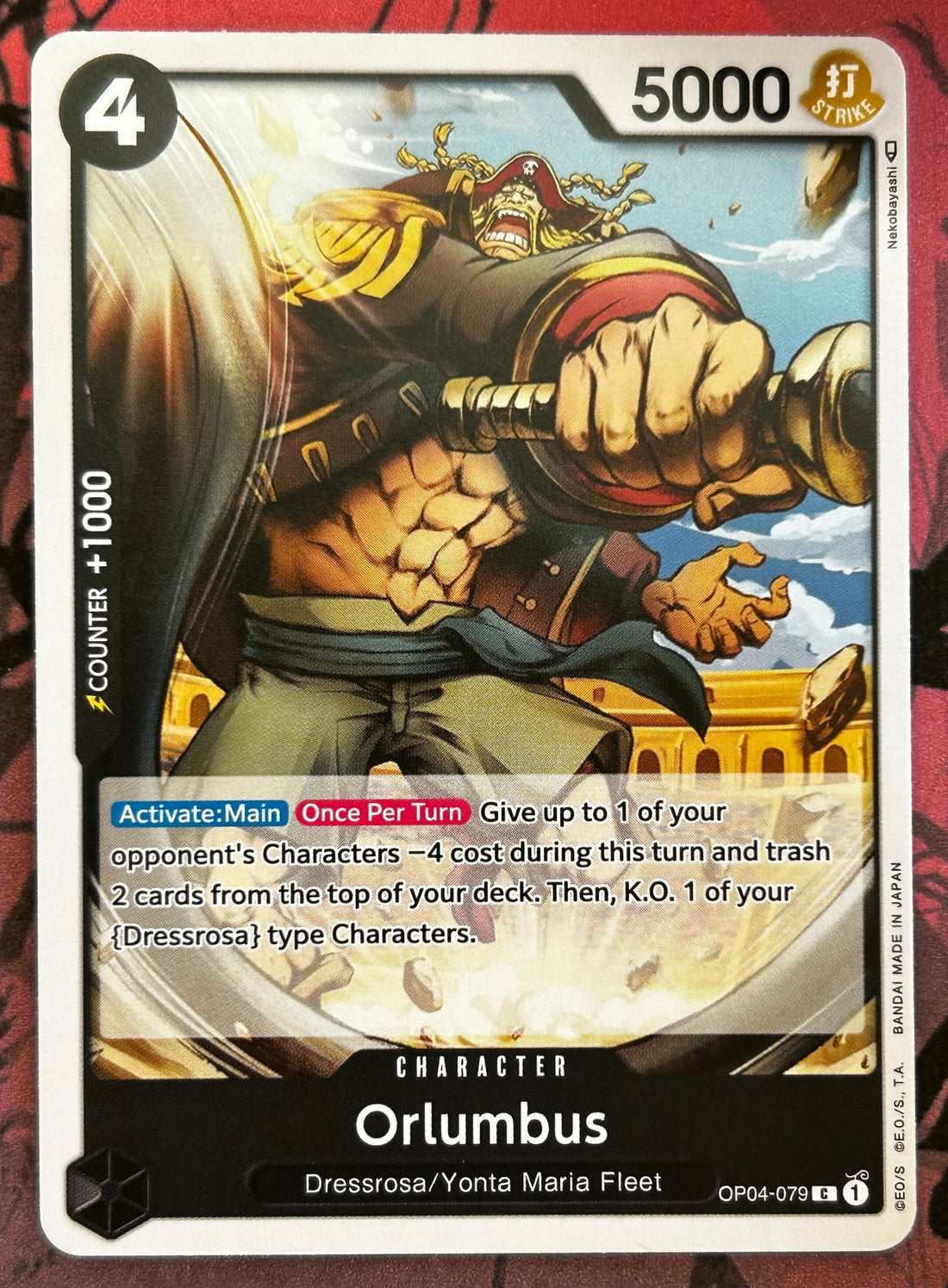 OP04-079 ORLUMBUS One Piece Character Card (Black) English – JaqJnr