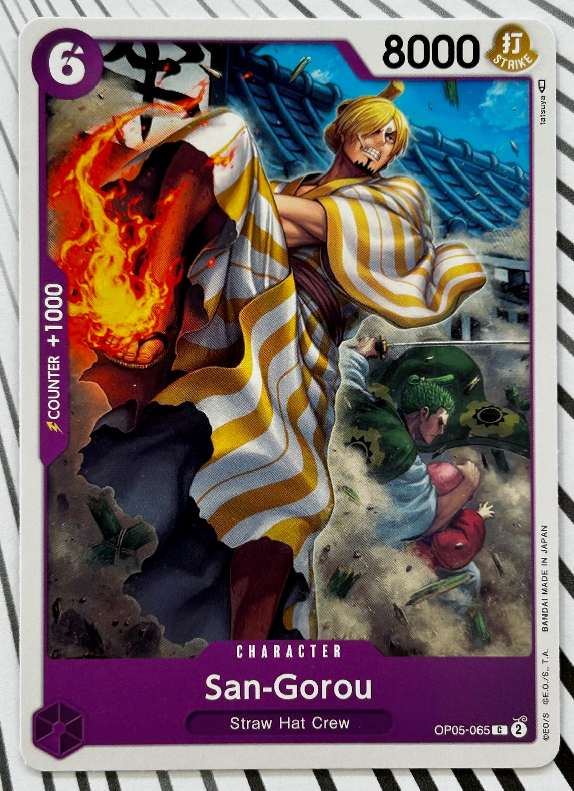 OP05-065 SAN-GOROU One Piece Character Card (Purple) English – JaqJnr