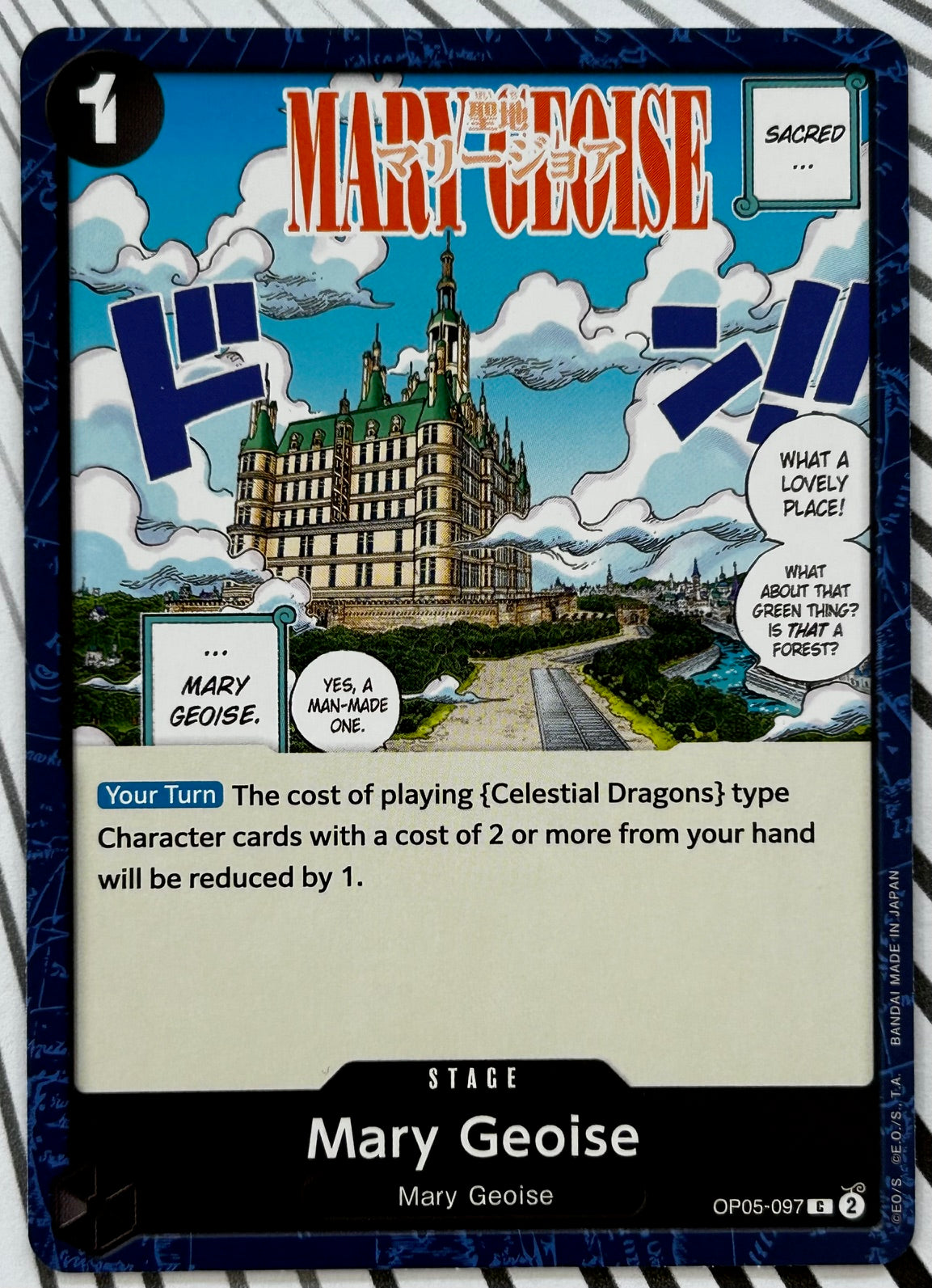 OP05-097 MARY GEOISE One Piece Stage Card (Black) English – JaqJnr