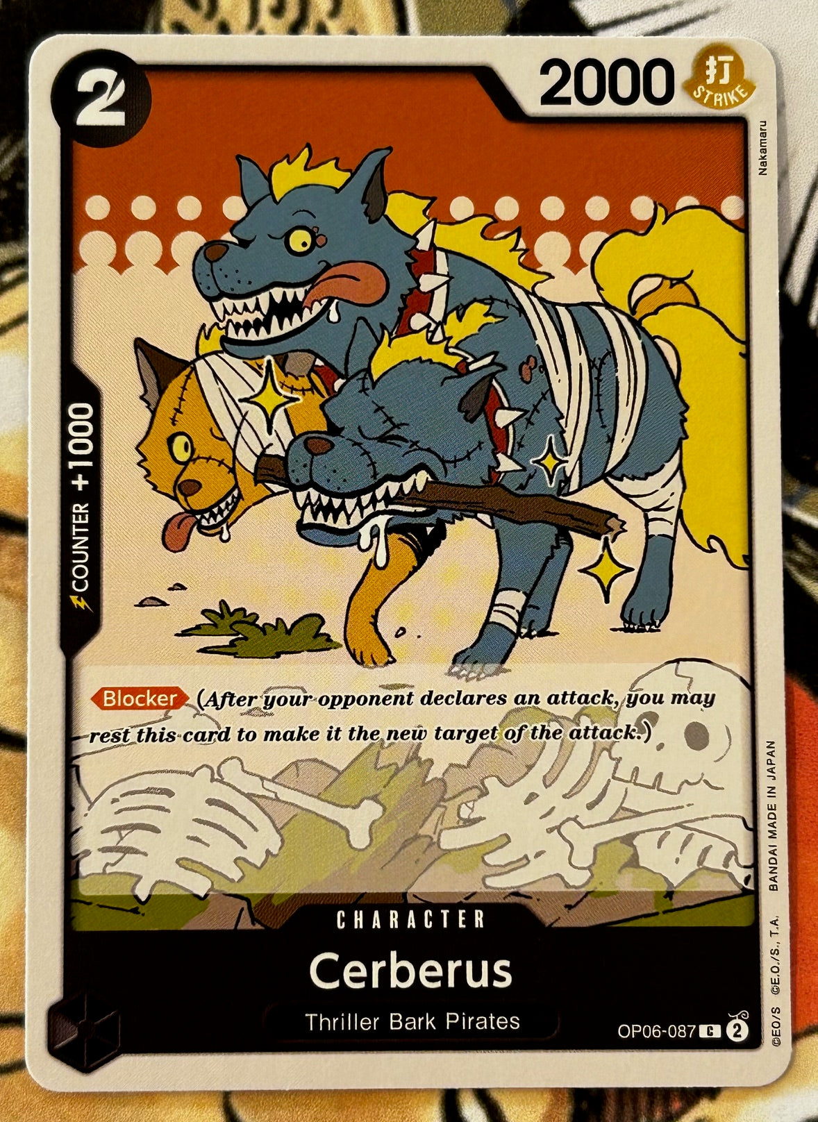 OP06-087 CERBERUS One Piece Character Card (Black) English – JaqJnr