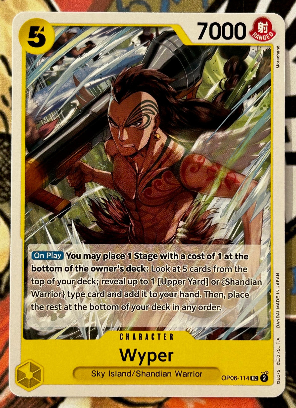 OP06-114 WYPER One Piece Character Card (Yellow) English – JaqJnr