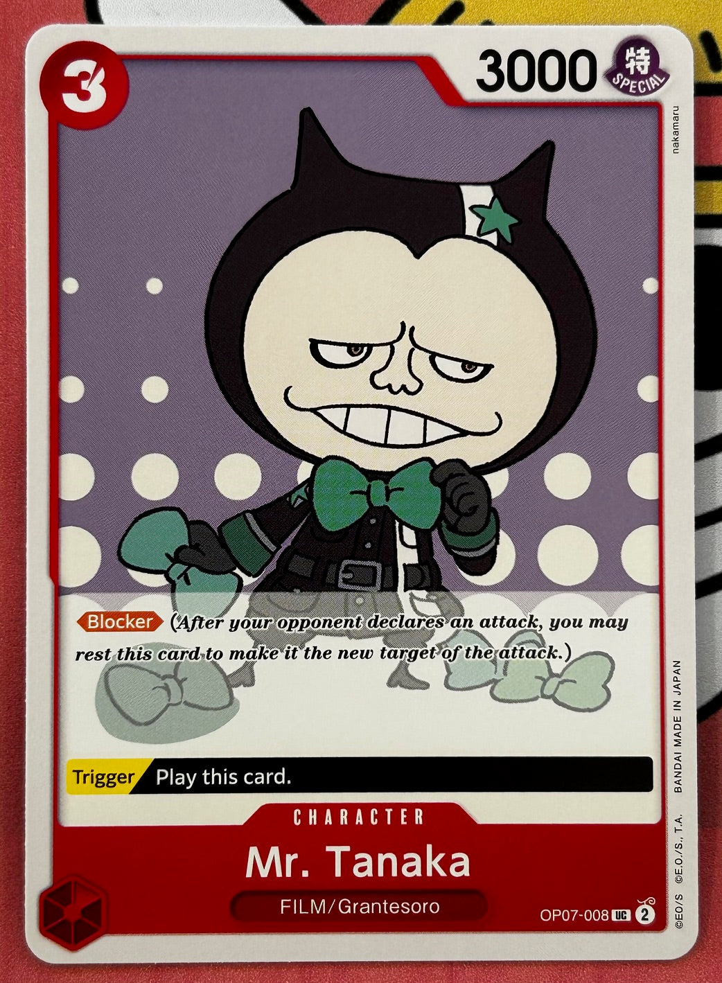 OP07-008 MR.TANAKA One Piece Character Card (Red) English – JaqJnr
