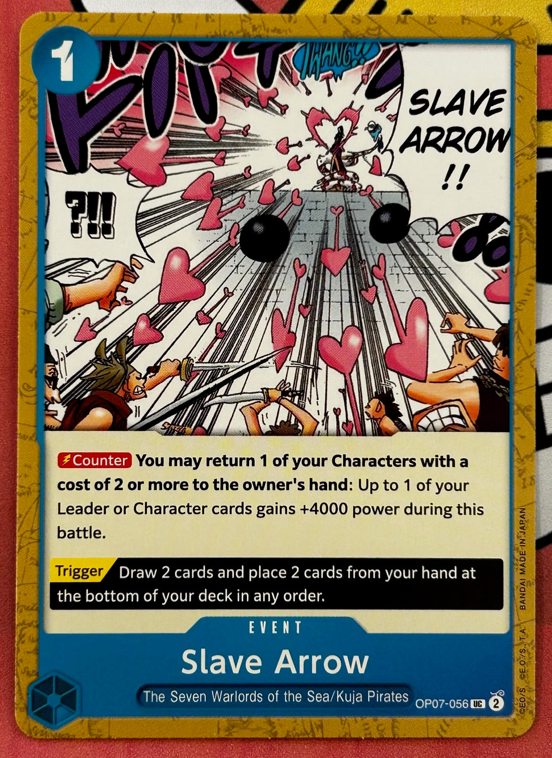 OP07-056 SLAVE ARROW One Piece Event Card (Blue) English – JaqJnr