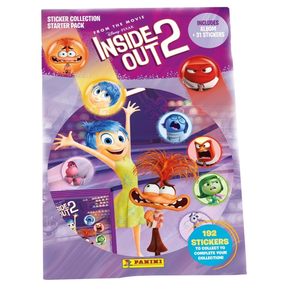 Panini 2024 Disney Pixar Inside Out 2 Sticker Collection - Starter Pac ...