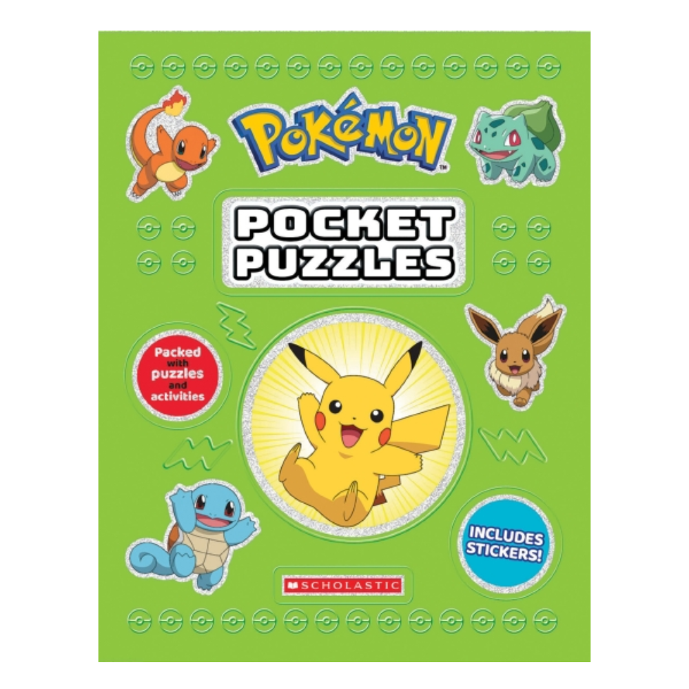 Pokemon Books - POKEMON POCKET PUZZLES Activity Book with over 150 pag ...