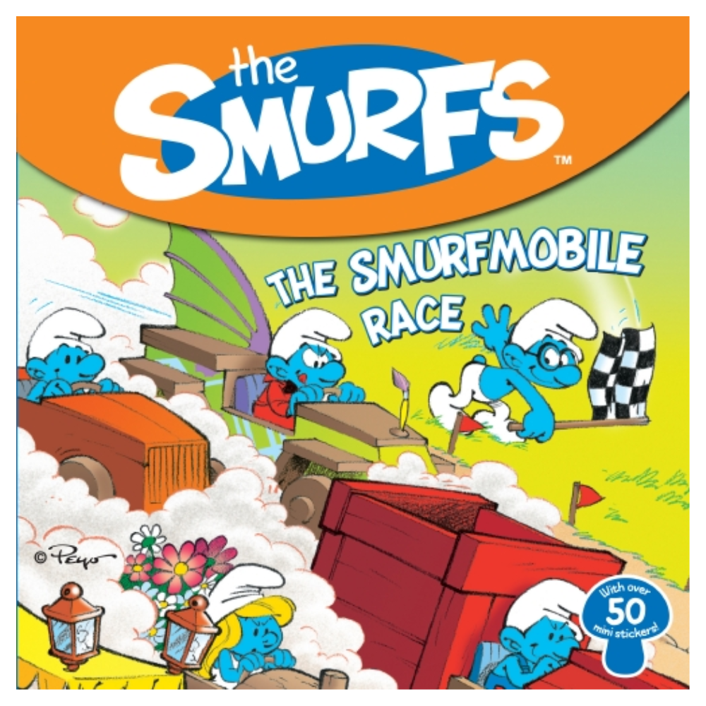 The Smurfs Books - THE SMURFMOBILE RACE (Illustrated Softback with 50 ...