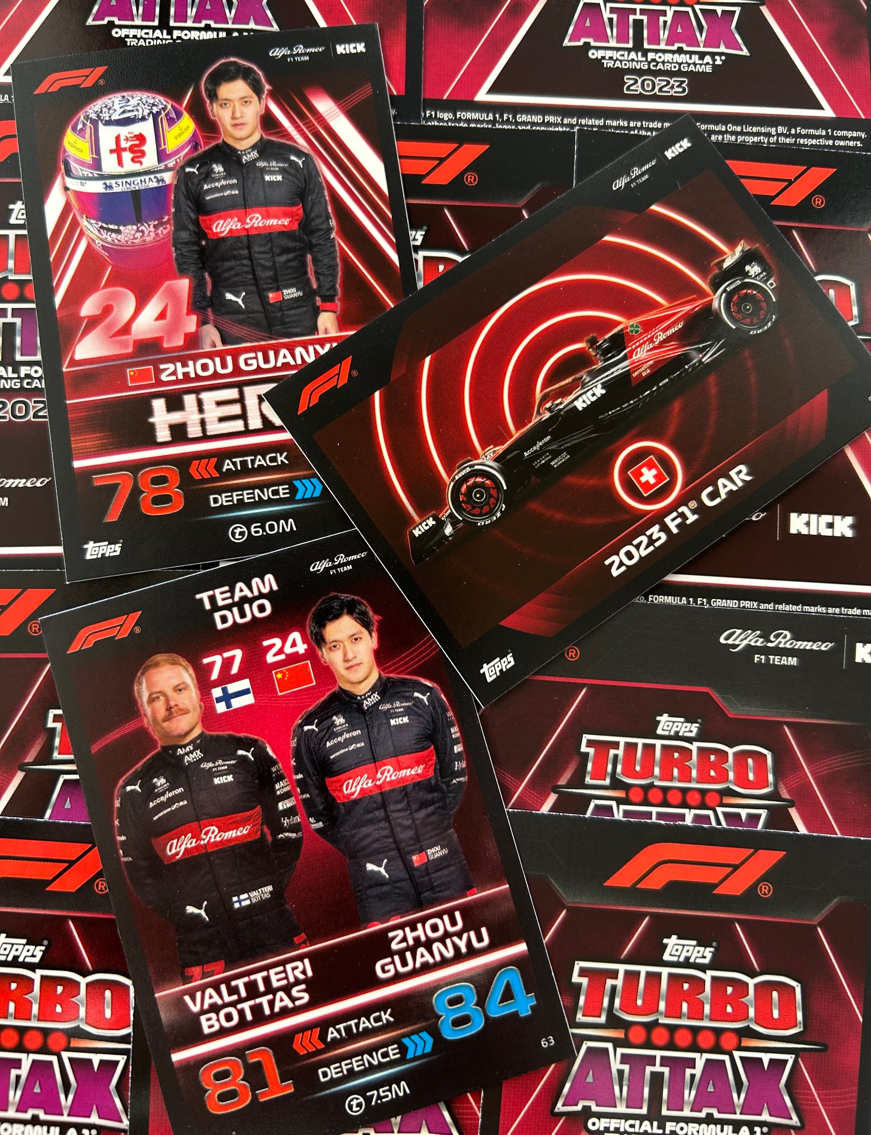 Topps F1 Turbo Attax 2023 - Single ALFA ROMEO Cards (#55 - #63) – JaqJnr