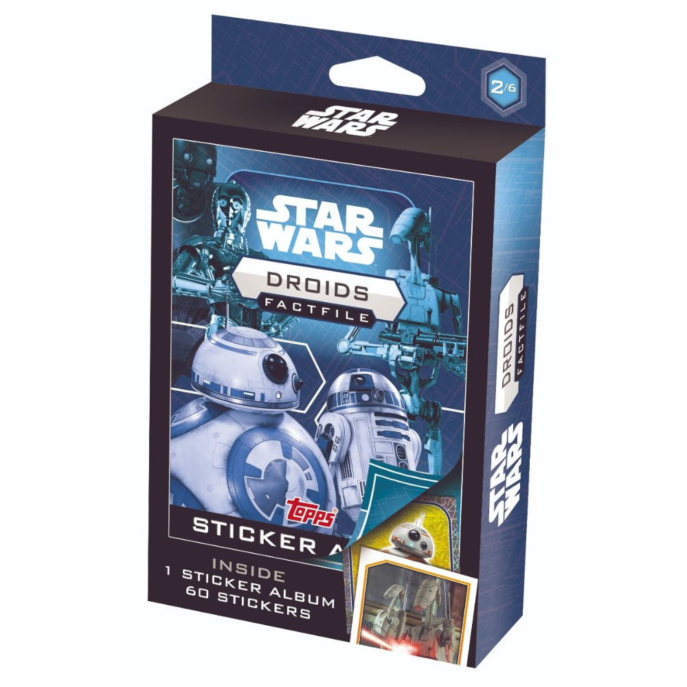 Topps UK Star Wars Factfiles (2020) Sticker Collection - DROIDS SET #2 ...