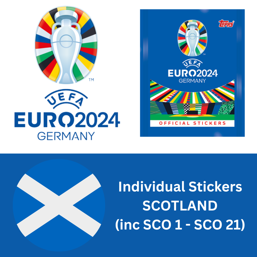 Topps UEFA EURO 2024 Sticker Collection - Single SCOTLAND Stickers (in ...