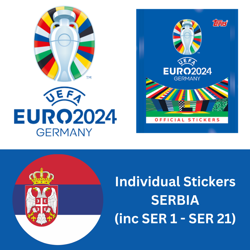 Topps UEFA EURO 2024 Sticker Collection - Single SERBIA Stickers (inc ...