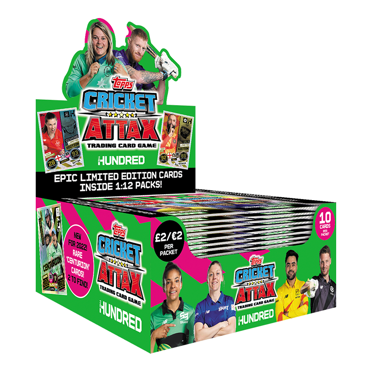 Topps The Hundred Cricket Attax 2022 - Box of 24 Packs – JaqJnr